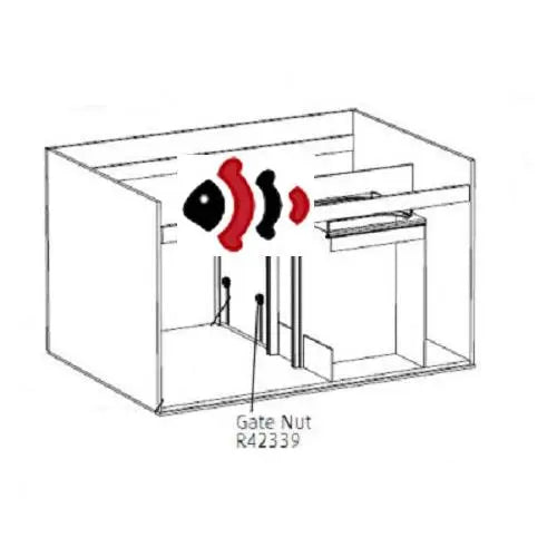 Red Sea Down Flow Gate Valve Assembly (R40369) — Reef Supplies Canada